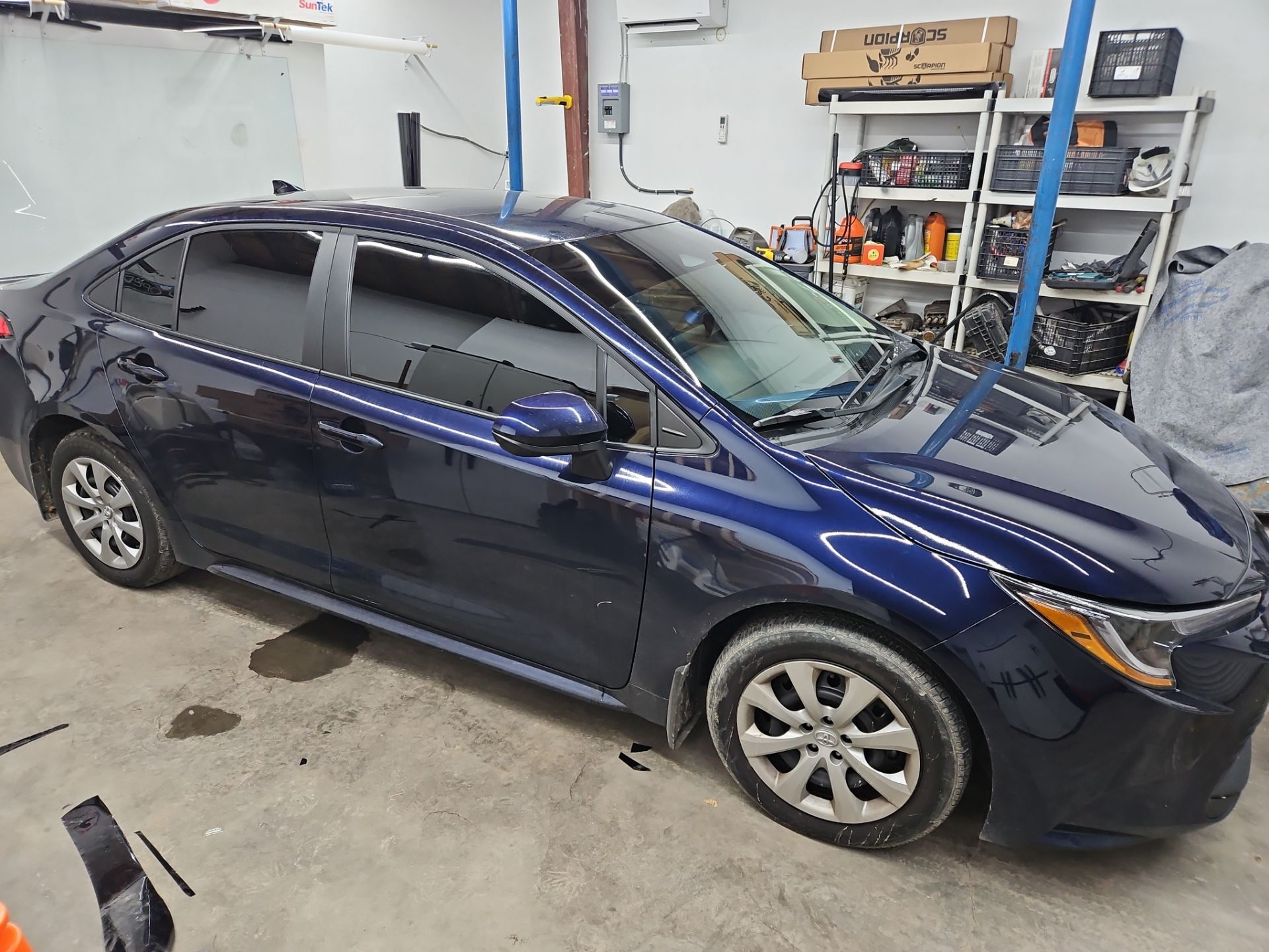 Toyota Corolla window tinting in Pensacola FL - T's Window Tinting